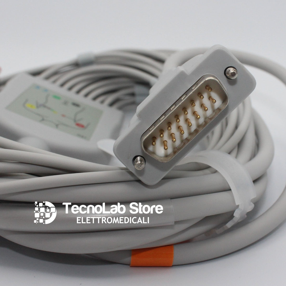 Cavo ECG per Esaote serie P80 e P8000 con 10 terminali a spinotto