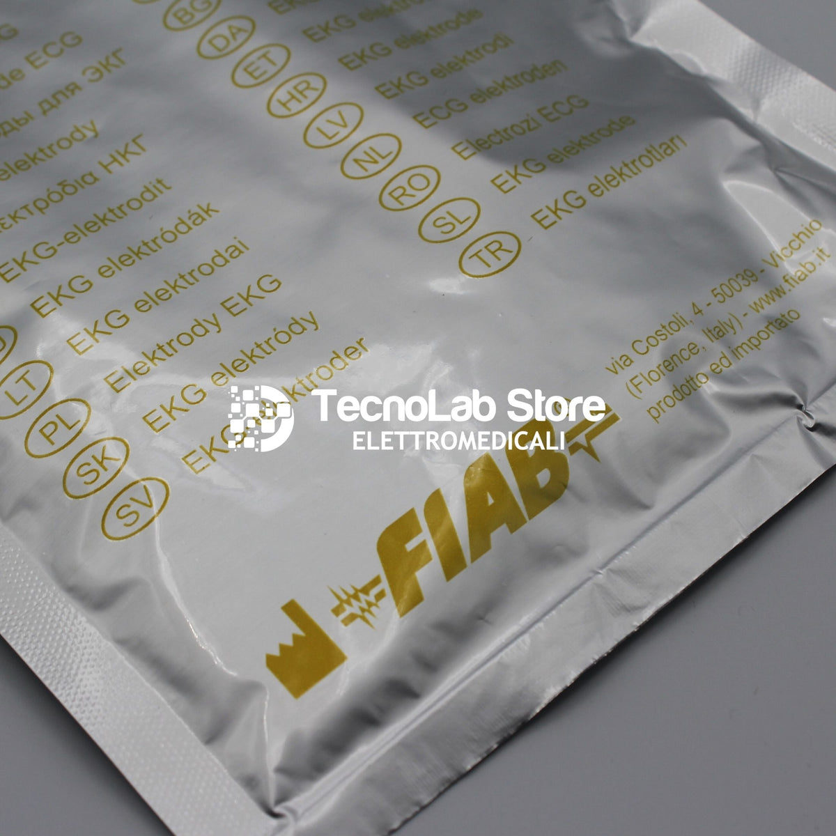 Fiab F9060 Elettrodi Monouso in Foam per ECG, kit da 1200 pezzi